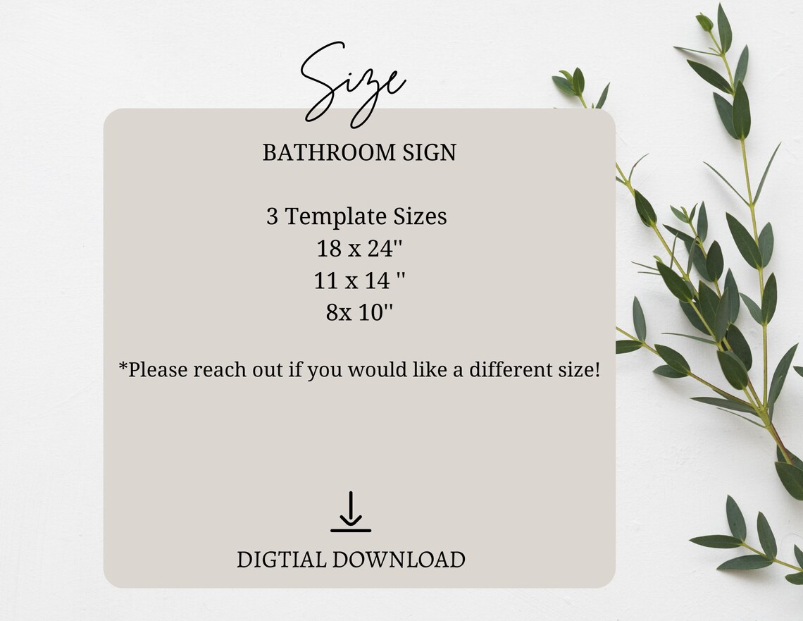 Bathroom Rules Sign printable Signbathroom Decordigital - Etsy