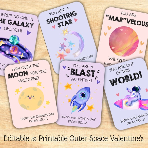 Space Valentine - Etsy