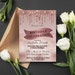 Editable Rose Gold Birthday Invitation Rose Gold Glitter - Etsy