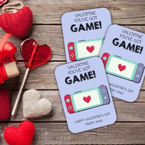EDITABLE Gamer Valentine Cards, Gamer Valentine Cards, School Valentine ...