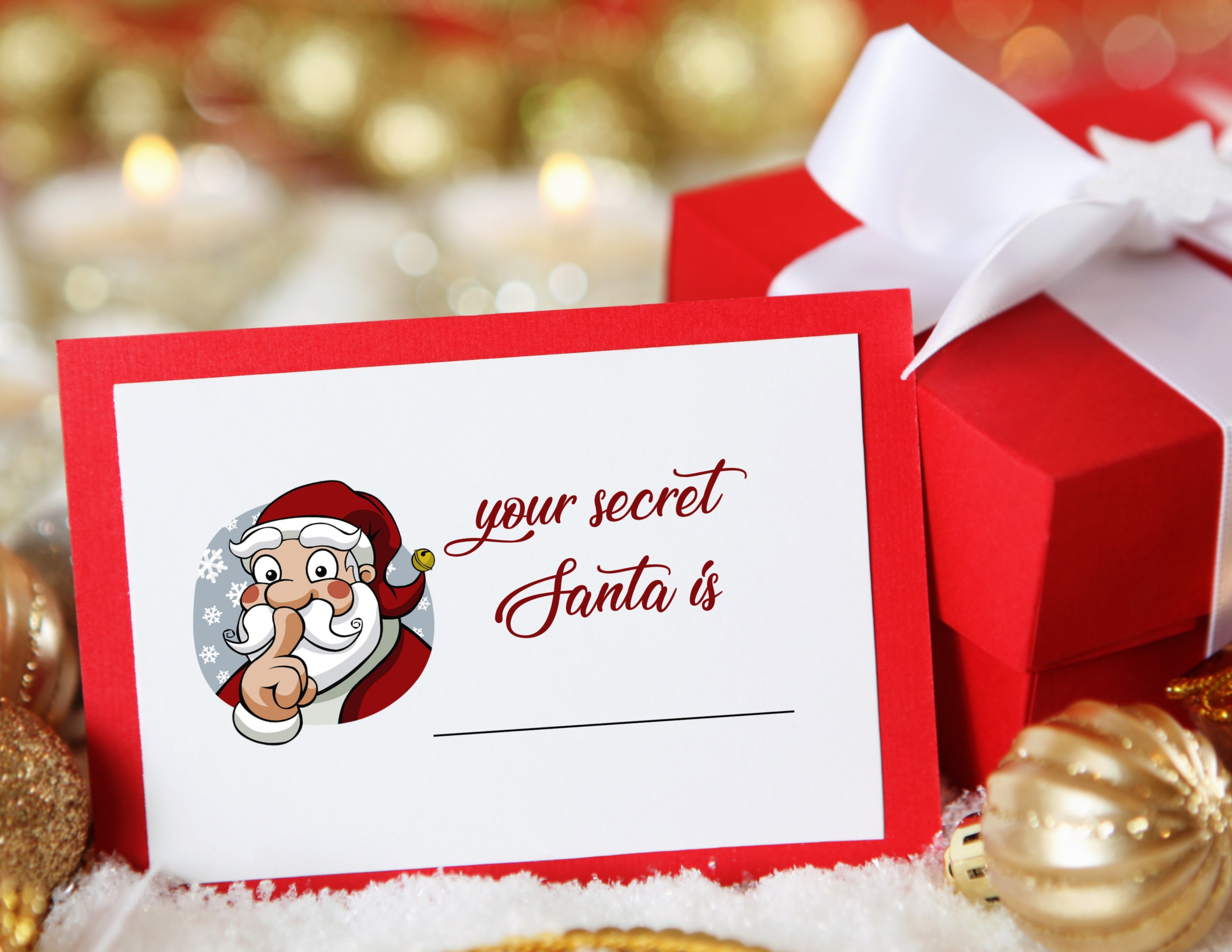 Secret Santa Template Bundle Secret Santa Questionnaire - Etsy
