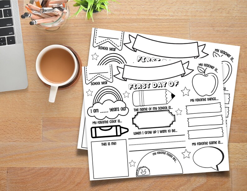 PRINTABLE All About Me Template Last Day of School Memory - Etsy