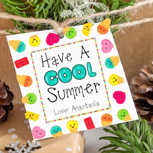 EDITABLE End of School Year Tags, End of School Gift Tags, Printable ...