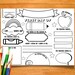 PRINTABLE All About Me Template, Last Day of School Memory Book, First ...