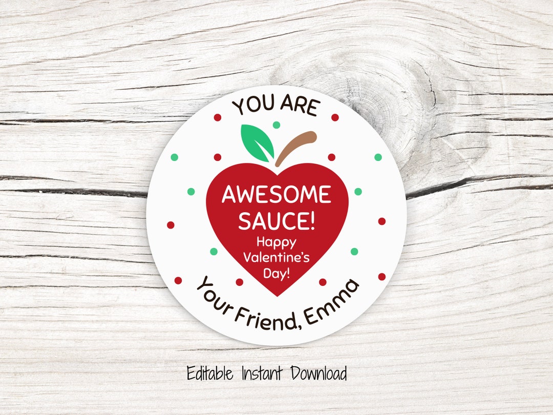 Kids Valentine - Classroom Valentine Sticker - Preschool Valentine ...