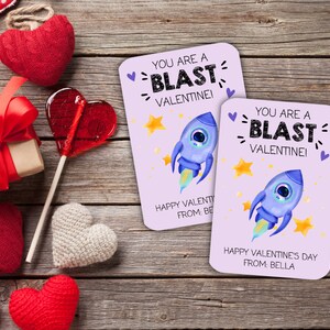 Editable Outer Space Valentine Tags, Space Valentine Cards , Kids ...