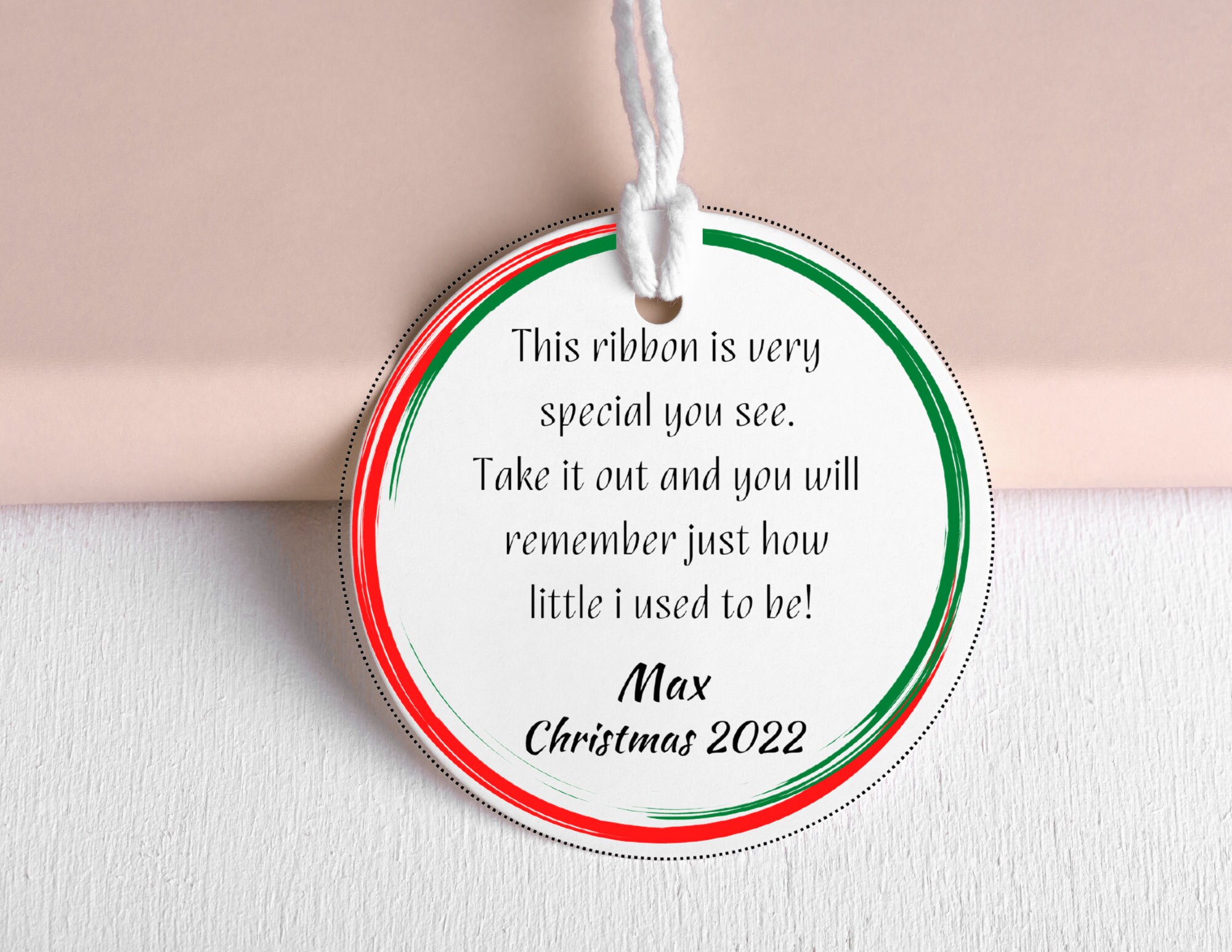 Instant Download/printable - the Once Upon a Ribbon Christmas Gift Tag ...