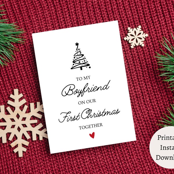 Boyfriend Christmas Card - Etsy