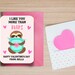 Printable Sloth Valentine's Day Cards, Valentines Card for Kids, Sloth ...