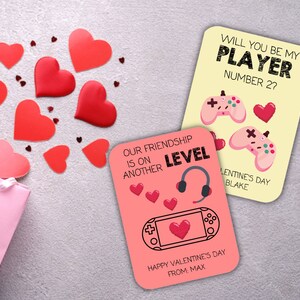 EDITABLE Gamer Valentine Cards, Gamer Valentine Cards, School Valentine ...