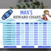 EDITABLE Reward Chart, Behavior Chart, Wakeboard Chore Chart, Daily ...