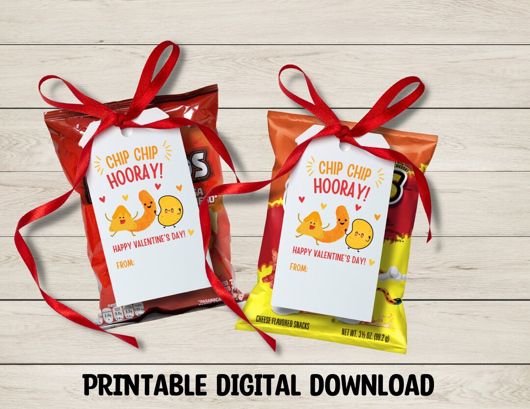 Kids Valentines Kids Valentine Cards Chip Hooray Valentine Tags ...