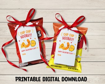 Kids Valentines Cards Friend-chip, Chip Hooray, Valentine Tags ...