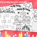Spa Party Coloring Placemat, Personalized, Spa Party, Printable, Custom ...