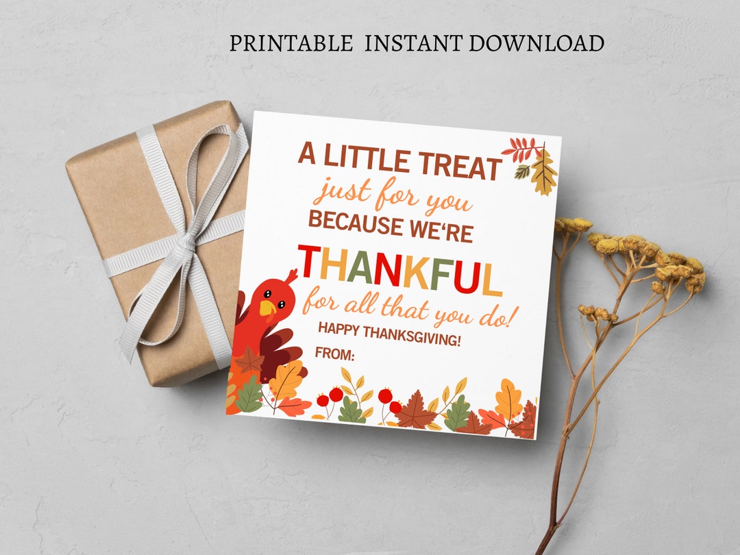 Fall Thank You Tags, Fall Appreciation Tags, Staff Appreciation ...