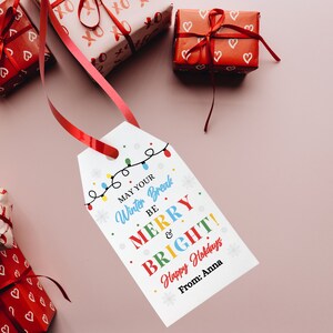 May Your Winter Break Be Merry and Bright Tag Christmas Gift Tag ...