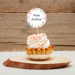 Printable Gift Tag, Confetti Tag Template / Editable Favor Tag ...