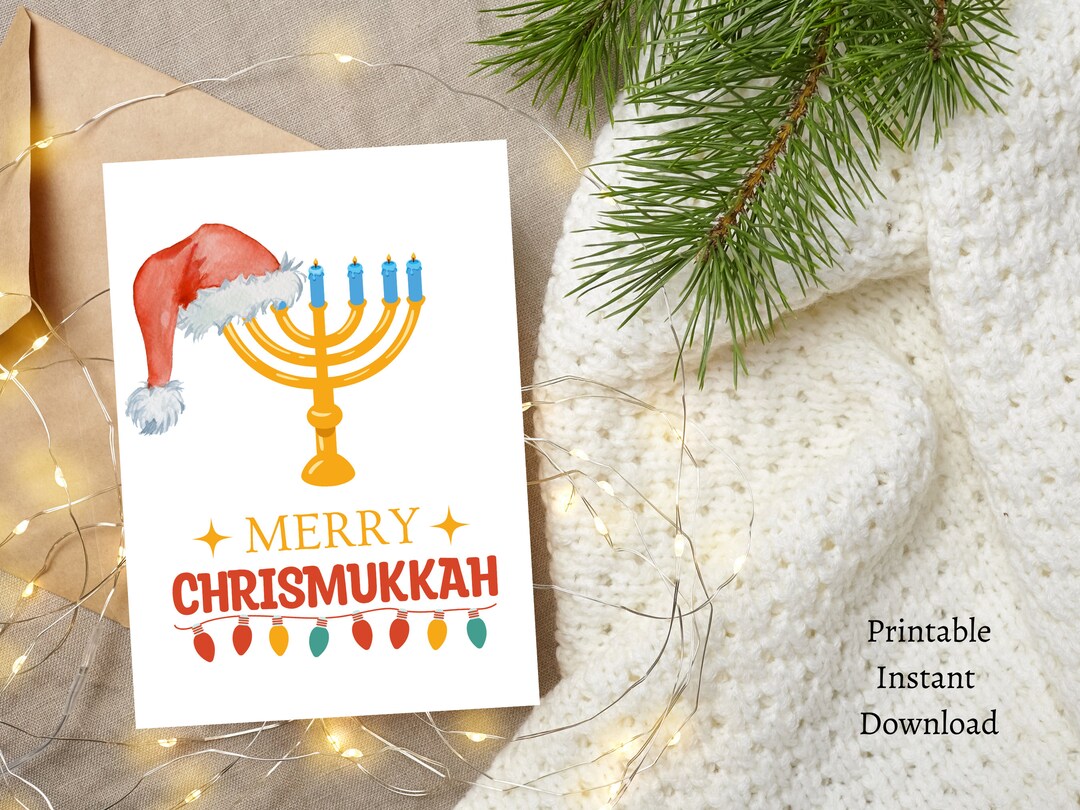 Hanukkah/christmas Card With Funny Saying and Blank Inside,merry ...