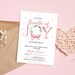 Editable A Little Bundle of Joy Christmas Baby Shower Invitation Bundle ...