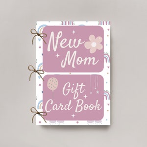 New Mom Gift Card Book | Baby Shower Gift | Printable Gift Card Book ...