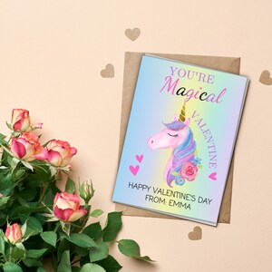 Unicorn Valentine's Day Cards, Printable Valentine's Printable ...