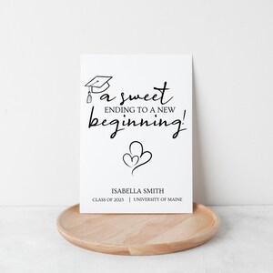Graduation Treat Table Sign, Printable Graduation Dessert Table Sign ...