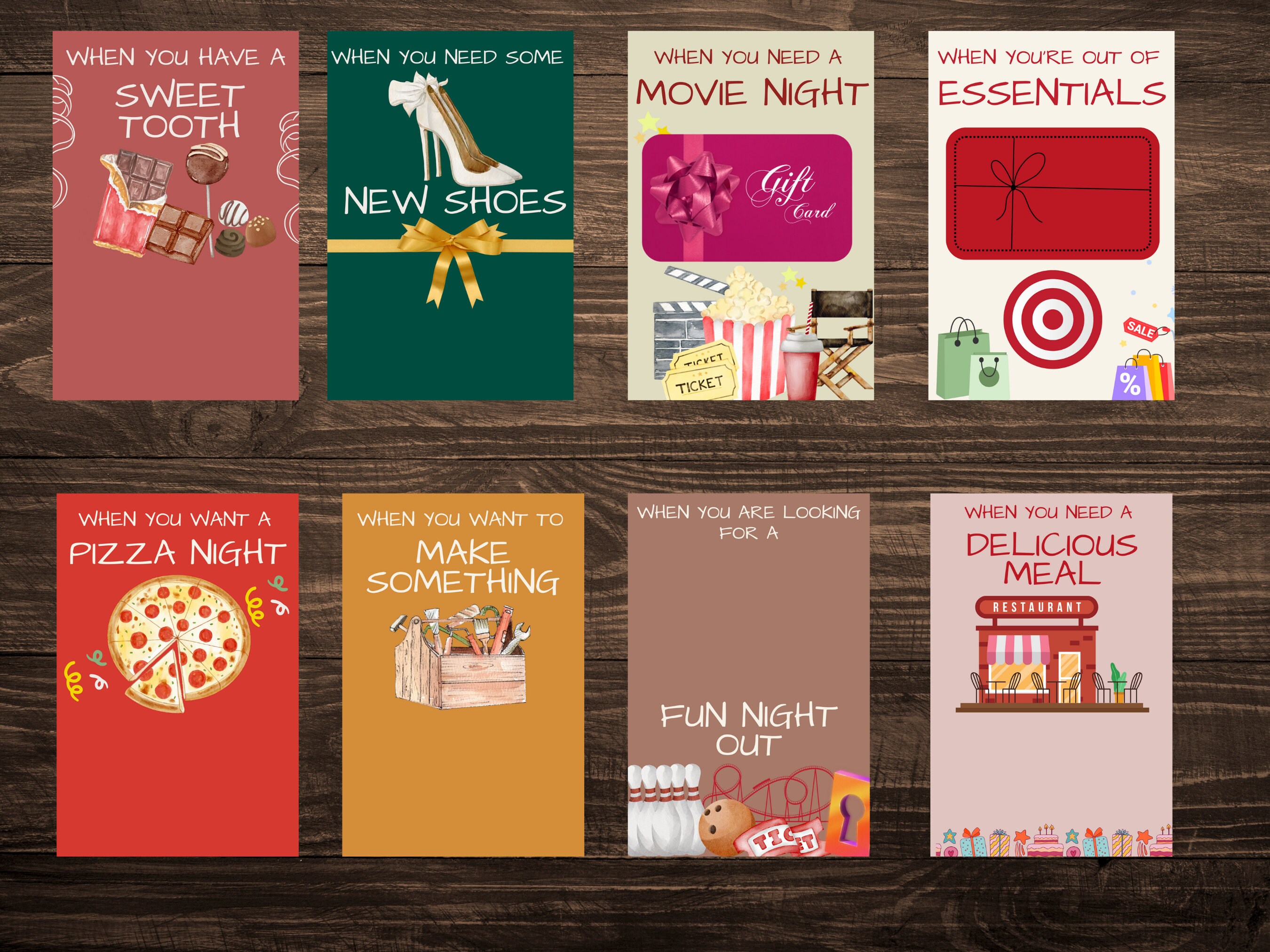 Printable Mother's Day Gift Card Book |mothers Day Gift | Girl Holiday ...