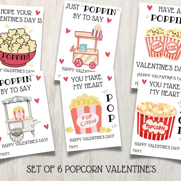 Printable Popcorn - Etsy