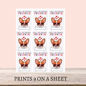 Kids Valentines, Puppy Printable Valentine's Day Cards, Editable ...