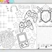 Printable Video Game Party Activity Sheet / Kids Printable Activity ...