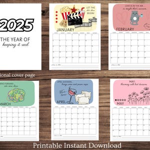 2025 Calendar 2025 Snarky Printable Calendar, Funny Monthly, Funny ...