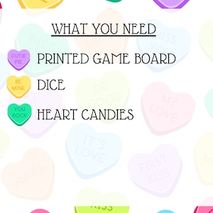 Rolling Hearts Game, Valentines Day Game, Printable Valentines Day Game ...