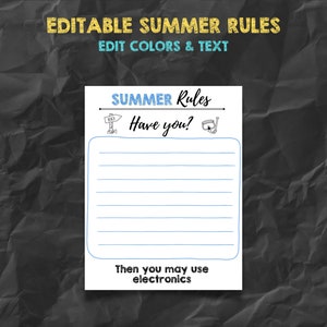 Printable Editable SUMMER 2023 Planner Bundle | Summer Calendar ...