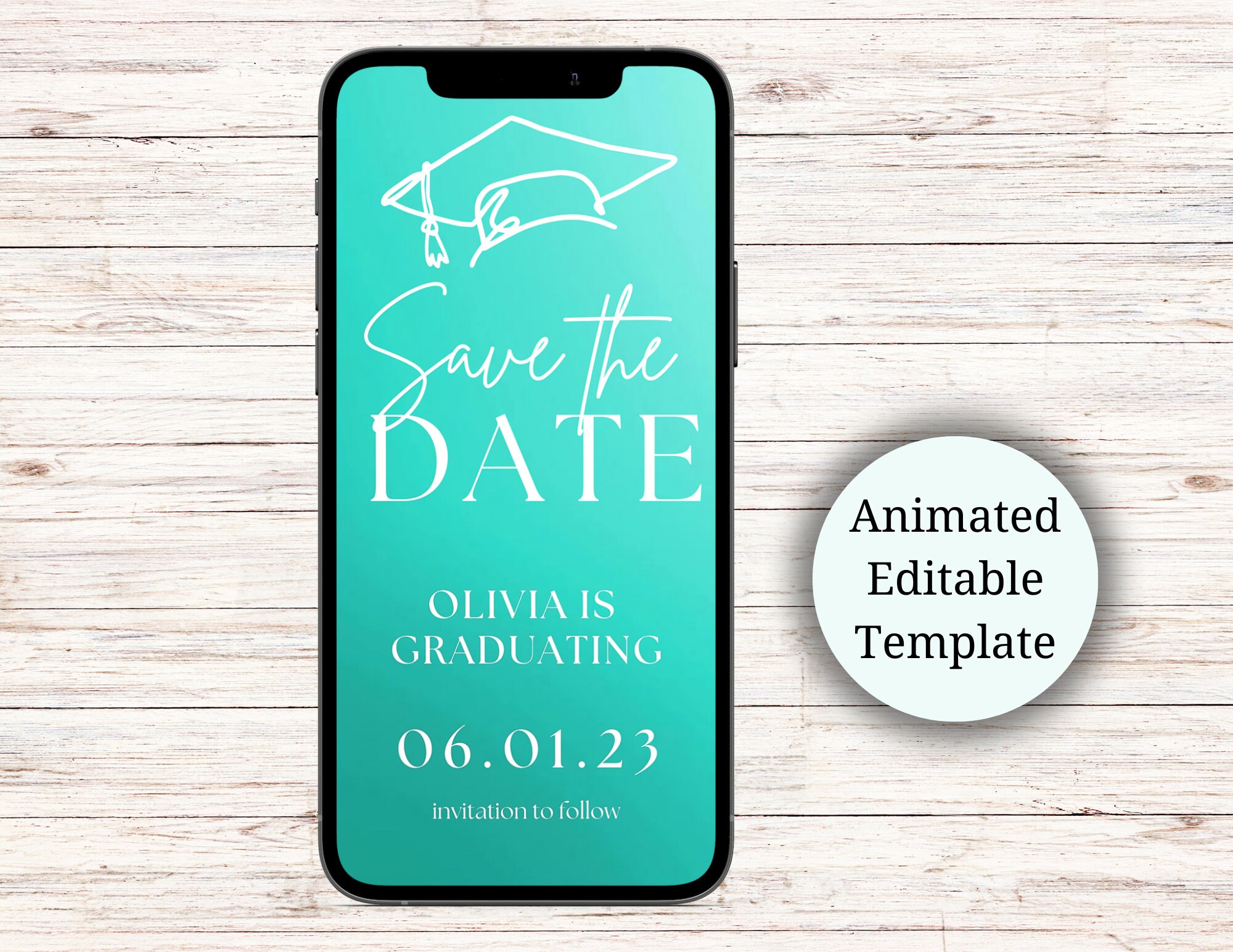 graduation-save-the-date-template-for-texting-save-the-date-etsy