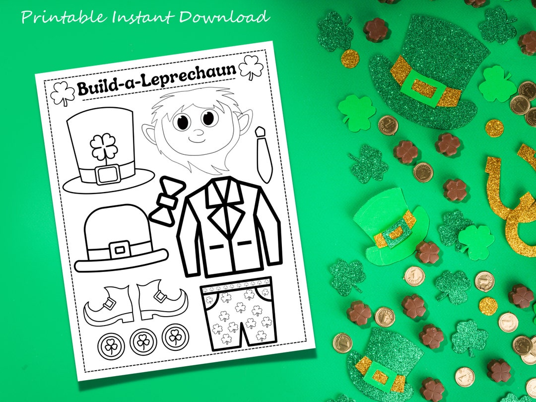 St. Patrick's Cut and Paste Printable - "st. PATRICKS Crafts ...