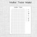 Temperature Log - A5 Journal Page - Printable Tracker - Temperature ...