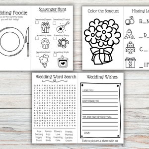 Personalized Wedding Coloring Book | 20 Editable Activity Pages for ...