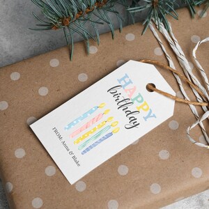 Printable Birthday Tags, Happy Birthday Gift Tag, Instant Download ...
