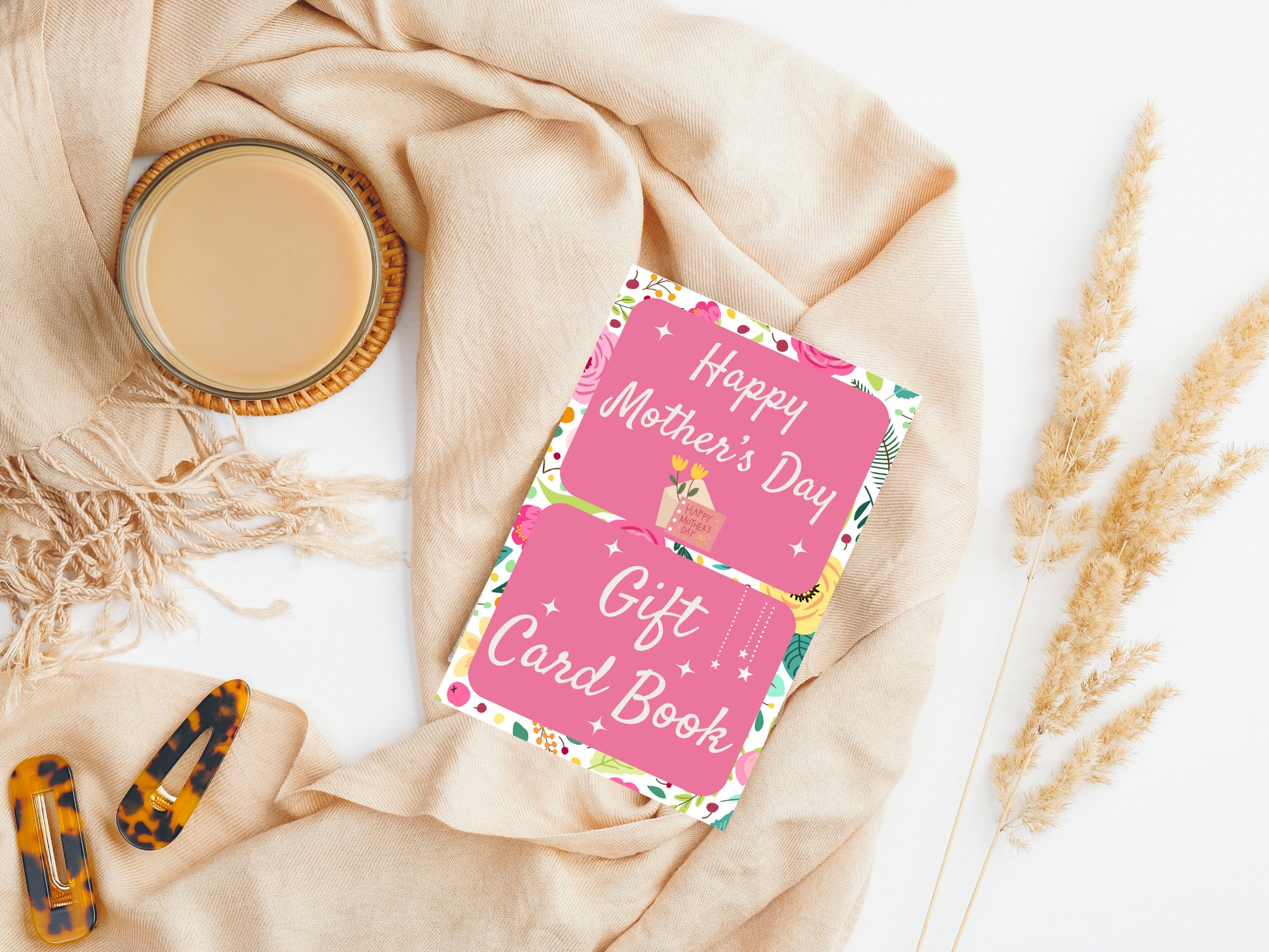 Printable Mother's Day Gift Card Book |mothers Day Gift | Girl Holiday ...