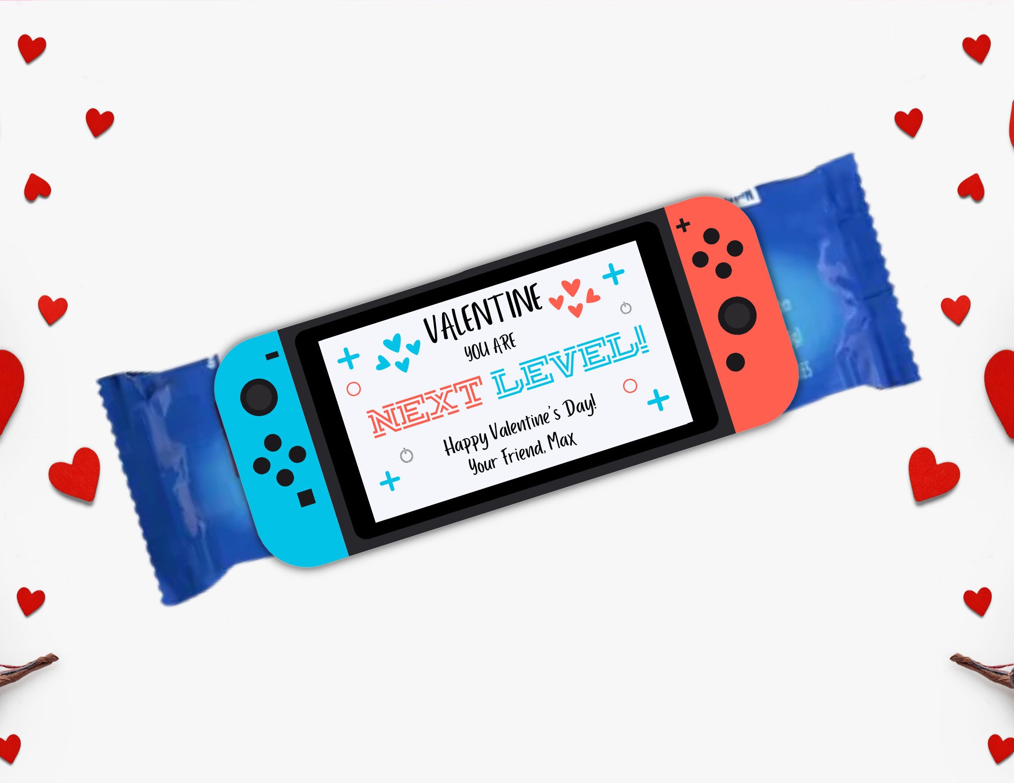 Gamer Valentine Wrapper Gamer Valentines Card. PRINTABLE - Etsy