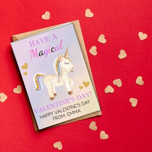 Unicorn Valentine's Day Cards, Printable Valentine's Printable ...