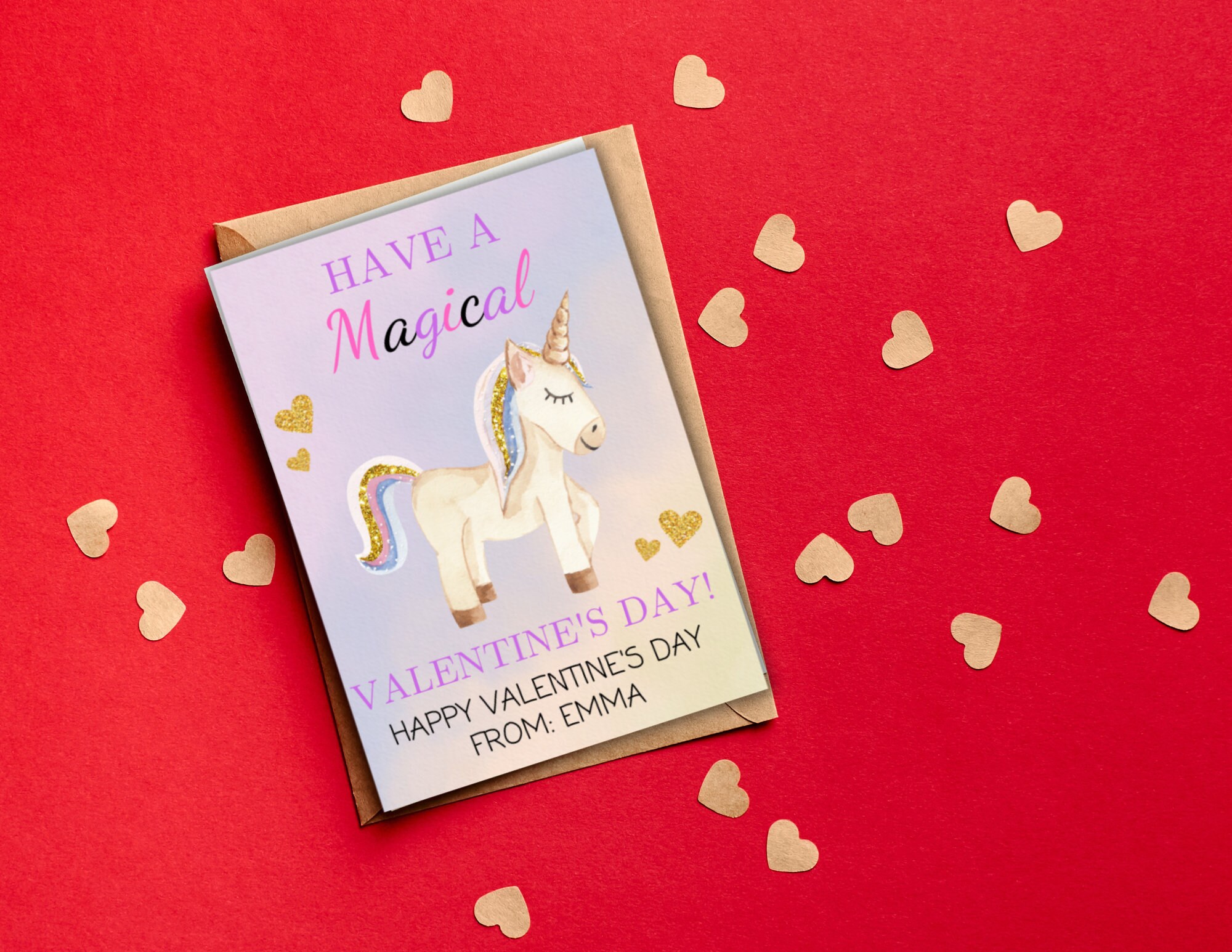Unicorn Valentine's Day Cards, Printable Valentine's Printable ...