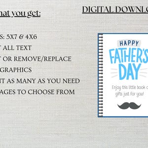 Father's Day Gift Card Book, Gift Card Photo Album, Gift for Dad, Gift ...