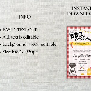 Editable BBQ Invitation, BBQ Birthday Invitation, Adult Invitation ...
