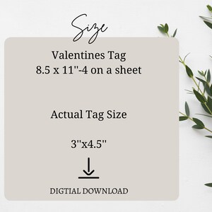 Valentine Teacher Tag. Printable Gift Tags for Valentine's Day ...
