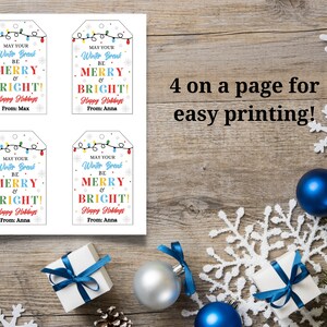 May Your Winter Break Be Merry and Bright Tag Christmas Gift Tag ...