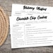 Farmhouse Recipe Card Template, Editable Minimalist Recipe Card, Modern ...