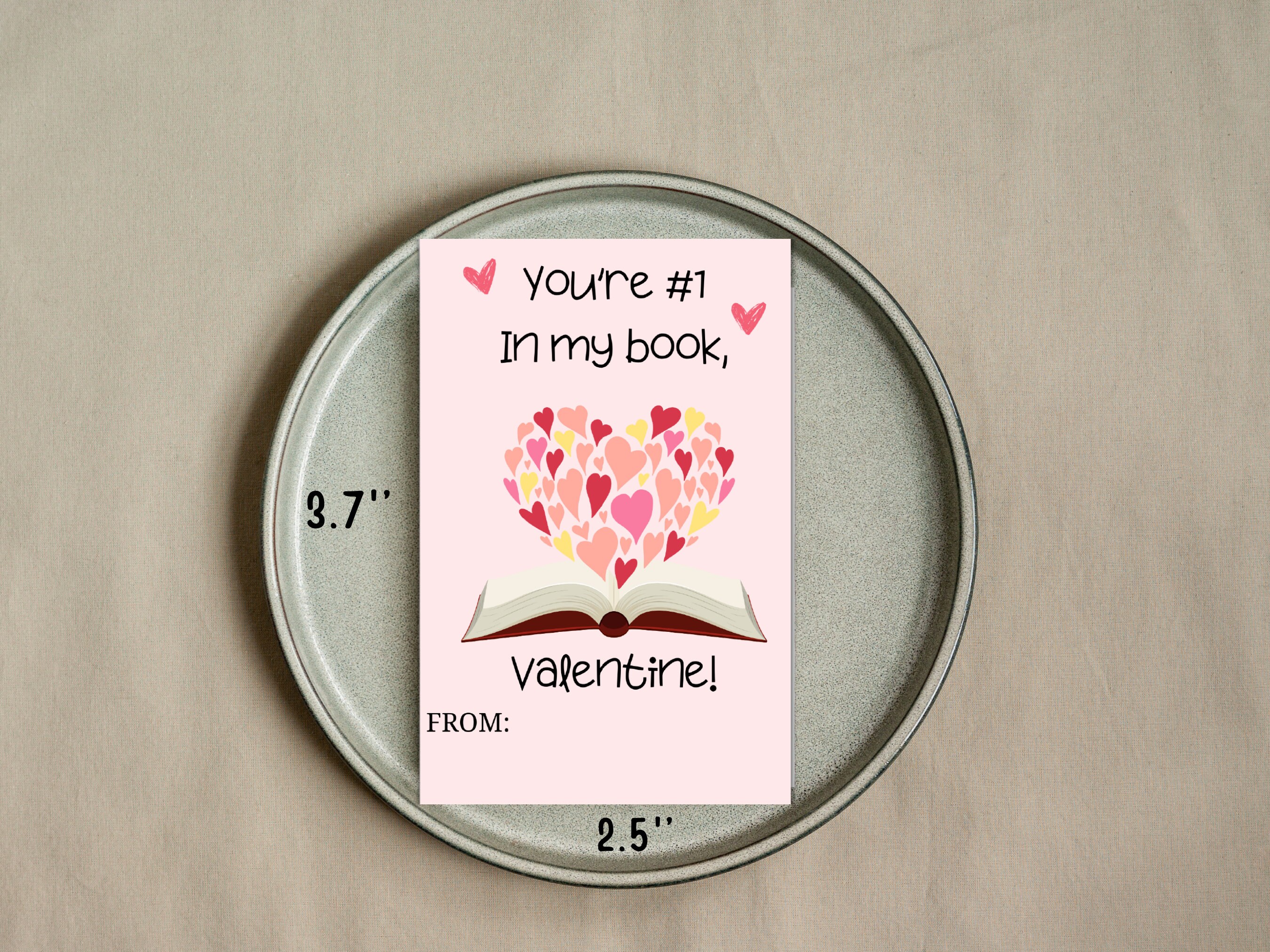 Kids Book Valentine Editable Printable Template, Instant Download, You ...
