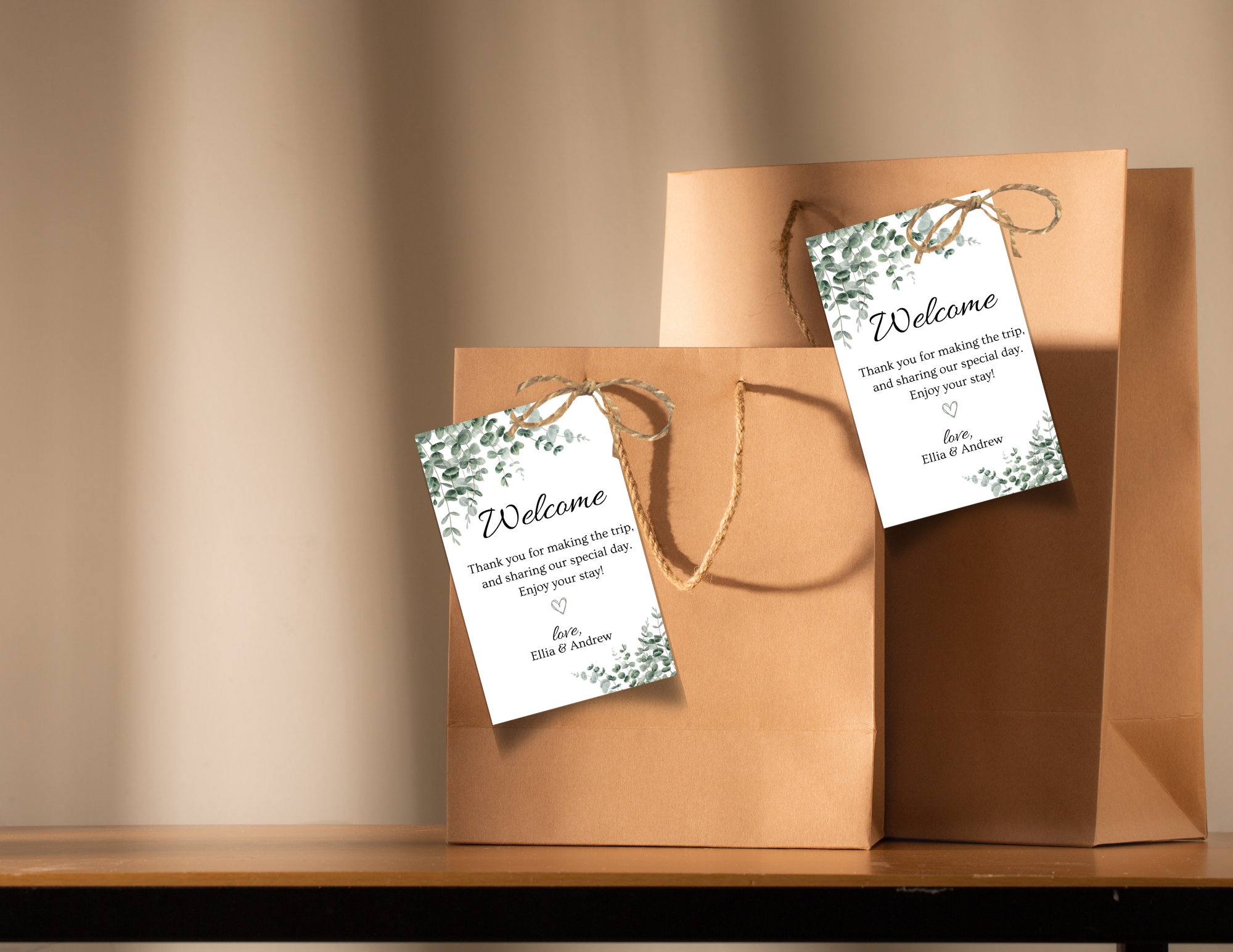 Etiquetas Para Bolsas De Bienvenida De Boda En Plantilla De Word