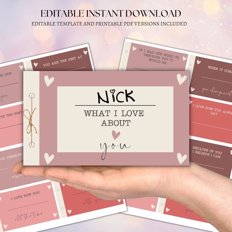 I Love You Because - Etsy